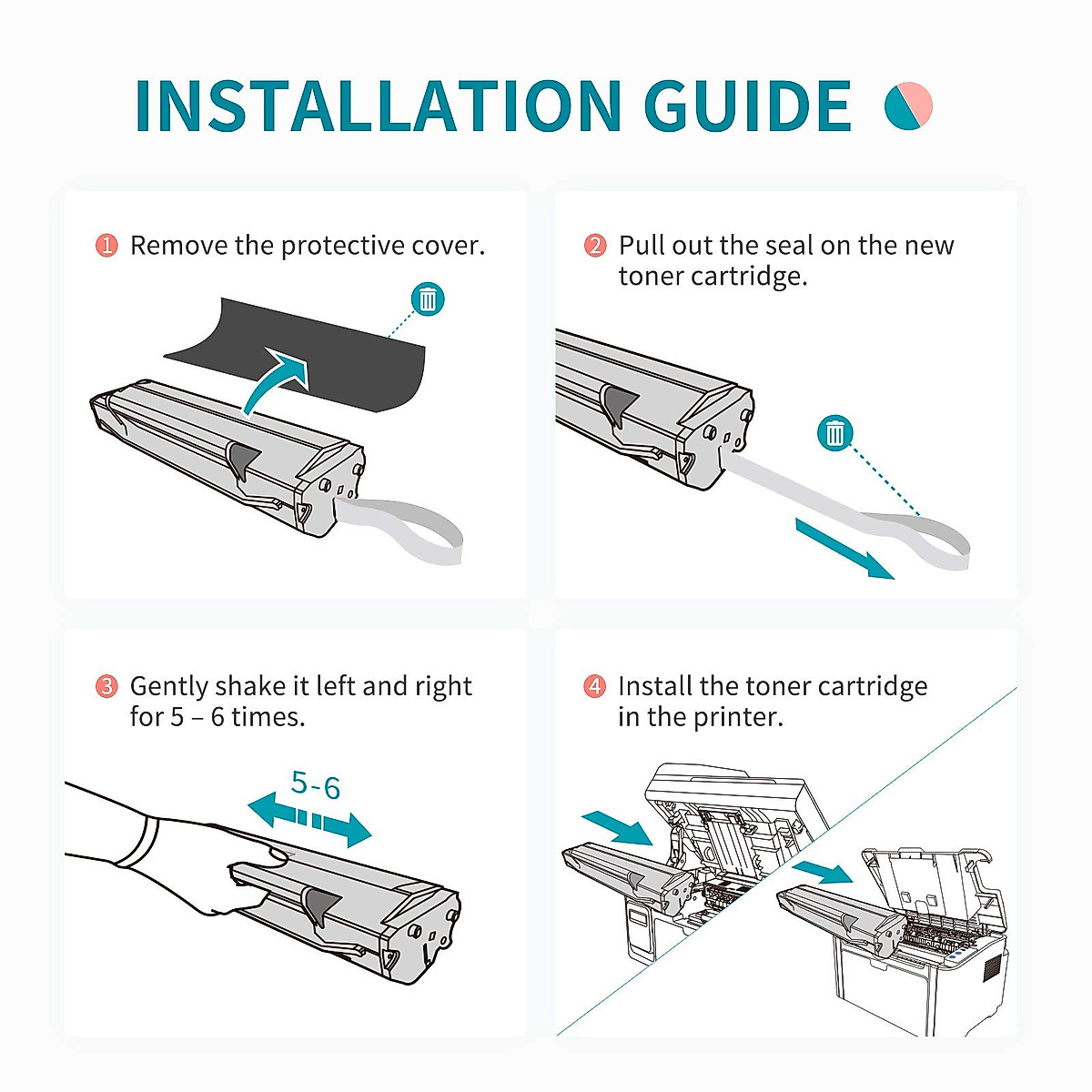 Pantum PB-211 Black Toner Cartridge Compatible P2200, P2500W, P2502W, M6500NW, M6550NW, M6552NW, M6600NW, M6602NW Series, Yeilds up to 1600 Pages (1)