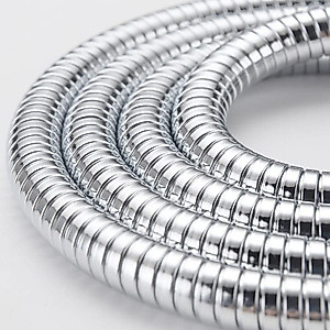 59 Inches Shower Hose,Bidet hose,304 Stainless Steel Handheld Shower Head Hose,The thread interface size is 0.8 Inch（G1/2 or 20mm)(Chrome)