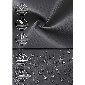 Libin Men's Outdoor Hiking Shorts Lightweight Quick Dry Stretch Cargo Shorts Travel Fishing Golf Tactical Shorts, Grey L