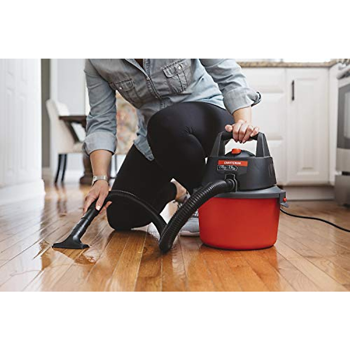 CRAFTSMAN CMXEVBE17250 2.5 Gallon 1.75 Peak HP Wet/Dry Vac, Portable Shop Vacuum with Attachments
