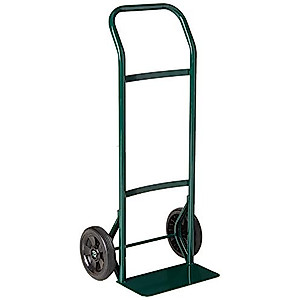 Harper Trucks 55HA22 300 lb Capacity Steel Hand Truck with 8" Flat-Free Wheels, Dark Green