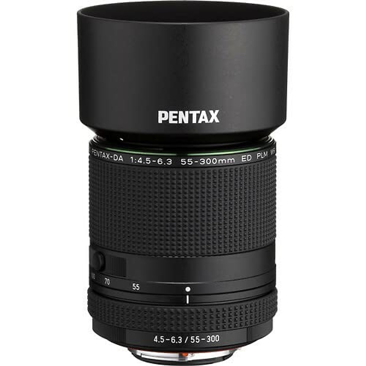 Pentax HD PENTAX-DA 55-300mm f/4.5-6.3 ED PLM WR RE Lens Bundle with 64GB Ultra SDXC UHS-I Memory Card Camera System Gadget Bag with Accessory and Cleaning Kit (3 Items)