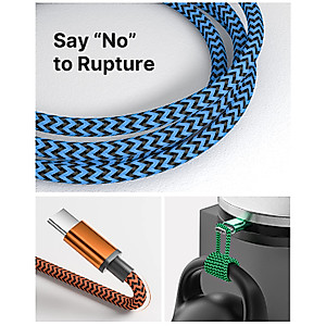 Aioneus USB A to Type C Charger Cable 10ft 3Pack, Long USB C Fast Charging Cord Braided for Samsung Galaxy S22 S21 S20 S10 S9 A03s A12 A13 A20 A21 A32 A42 A50 A51 A53 A71 S10e A10e, Moto G7 G6, LG