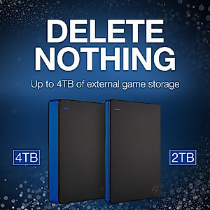 Seagate Game Drive 2TB External Hard Drive Portable HDD – Compatible with PS4 (STGD2000400)