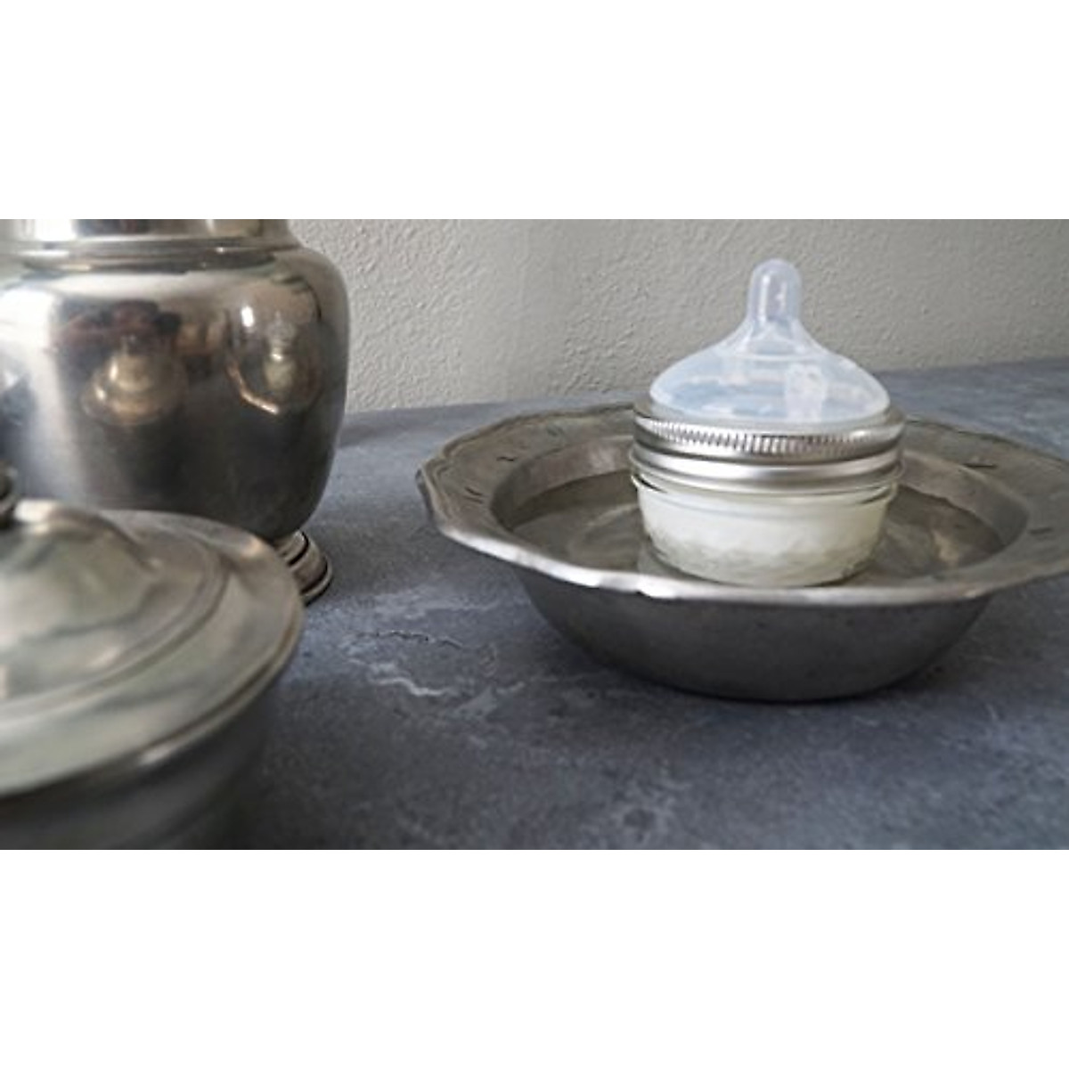 4 oz. Mason Bottle DIY Kit: BPA-Free Glass Baby Bottles You can DIY Using Mason Jars from Home, Made in The USA.