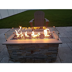 EasyFirePits Lifetime Warranted 316 Stainless Steel Marine Grade Straight Burners (48.00, 48 Inch Straight Burner)