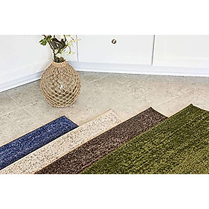 Unique Loom Del Mar Collection Area Rug - Lucille (2' 2" x 3' 1" Rectangle, Green/ Hunter Green)