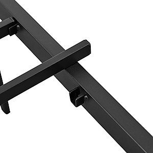 VECELO Queen Size Metal Platform Bed Frame with Headboard,No Box Spring Needed/Mattress Foundation,Flower