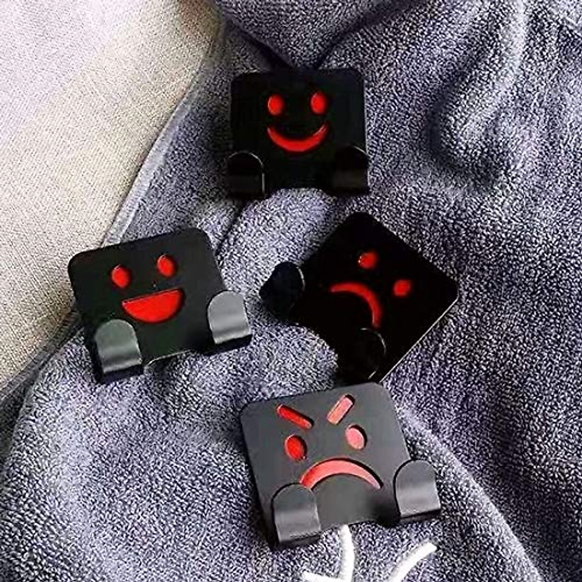 iRomic Wall Mount Adhesive Razor Plug Key Towel Holder Hooks Hanger(4Pack) Bathroom Kitchen Home Organizer for Shower Robe Loofah Bathrobe Coat Clothes Key,Aluminum