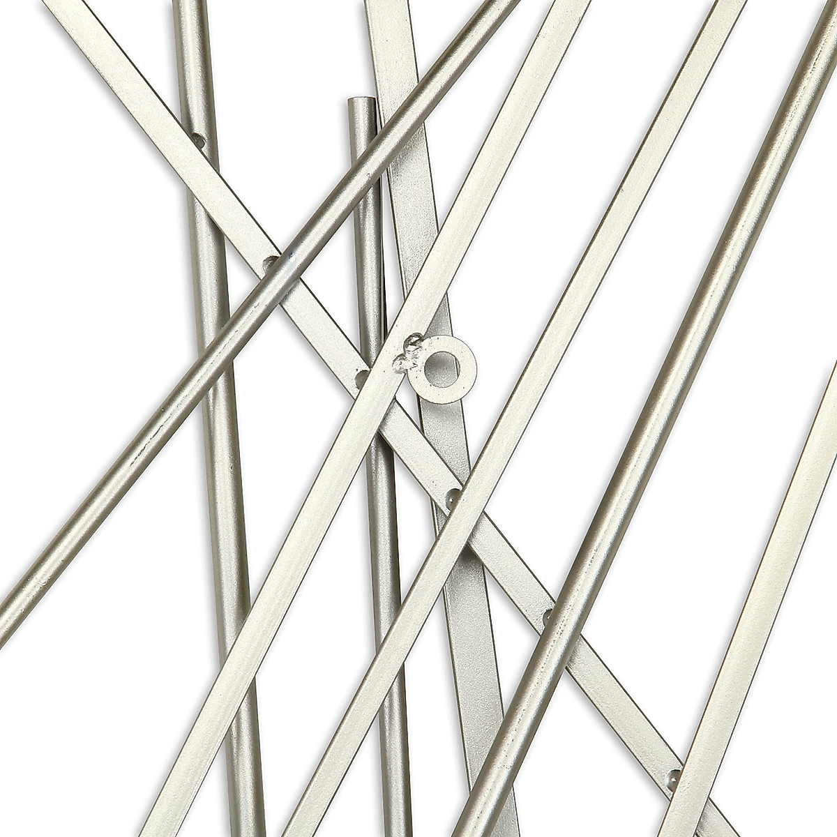 Cheungs Abstract, silver bar and panel wall décor piece (5369SV)