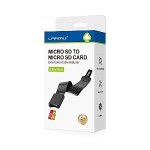 LANMU Micro SD to Micro SD Card Extension Cable Adapter Flexible Extender Compatible with Ender 3 Pro/Ender 3/Ender 3 V2/Ender 5 Plus/Ender 5 Pro/CR-10S Pro/Raspberry Pi(5.9in/15cm)