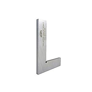 Kinex 4033-02-010T 4 Inch Tall x 2.75 Inch Wide Flat Solid Machinist Square DIN 875/0 Square to w/in 0.0002 Inches