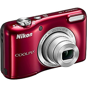 Nikon Coolpix L29 16.1 MP Point and Shoot Camera with 5x Optical Zoom (Red)