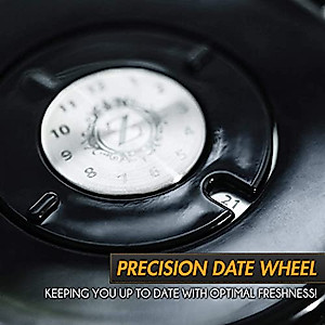 Coffee Canister for Ground Coffee with Scoop, 22oz CoffeeVault Coffee Container for Ground Coffee and Coffee Bean Storage, Coffee Storage Airtight Canister with CO2 Valve to Keep Coffee Fresh