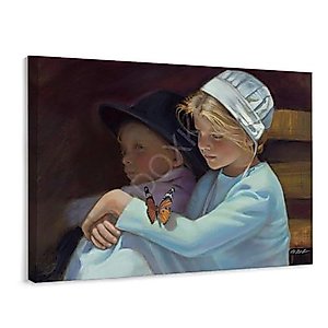 American Artist Nancy Noel's Work Butterfly Art Poster Canvas Poster Wall Art Decor Print Picture Paintings for Living Room Bedroom Decoration Frame-style 20x16inch(50x40cm)