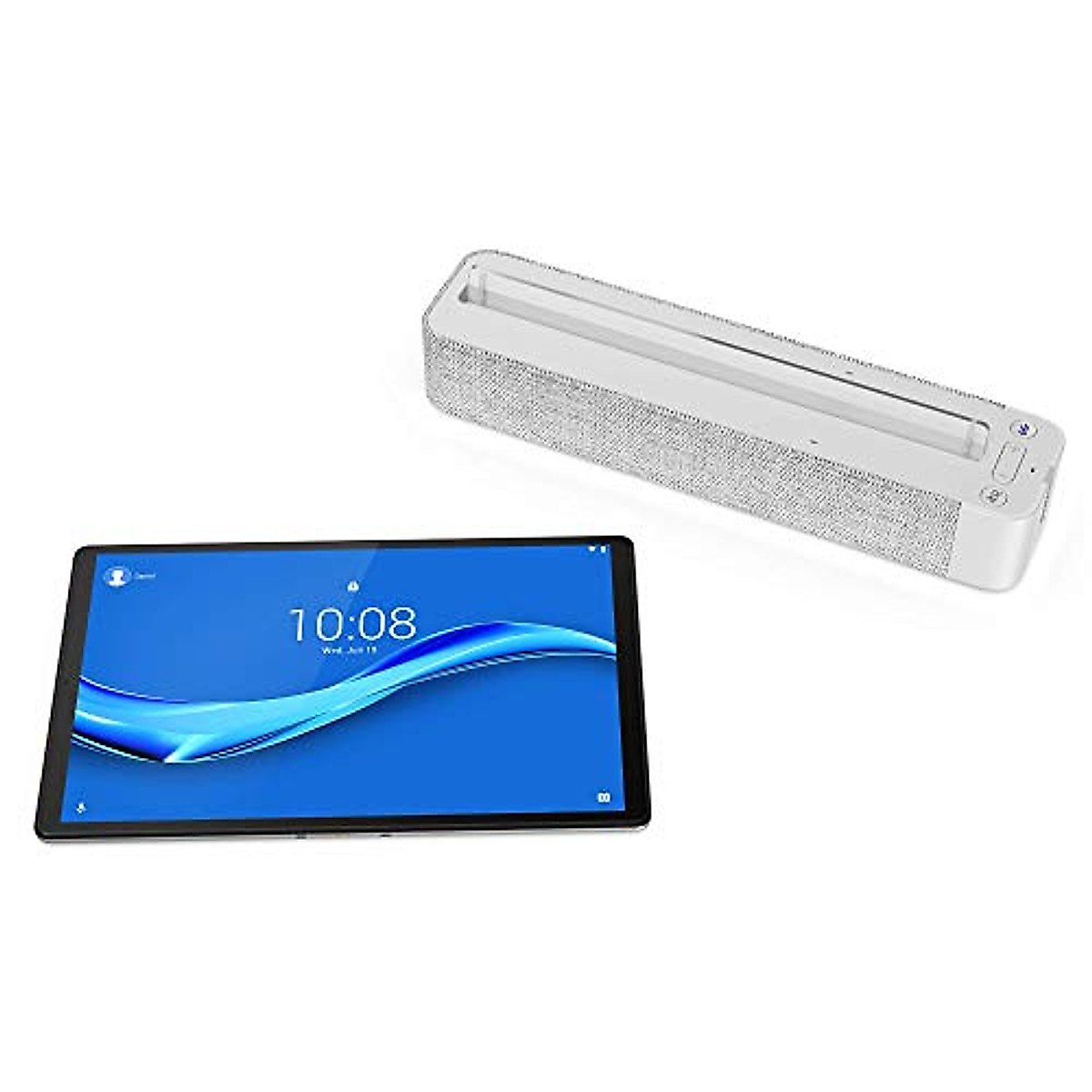 Lenovo Smart Tab M10 Plus, FHD Android Tablet, Alexa-Enabled Smart Device, Octa-Core Processor, 32GB Storage, 2GB RAM, Wi-Fi, Bluetooth, Platinum Grey