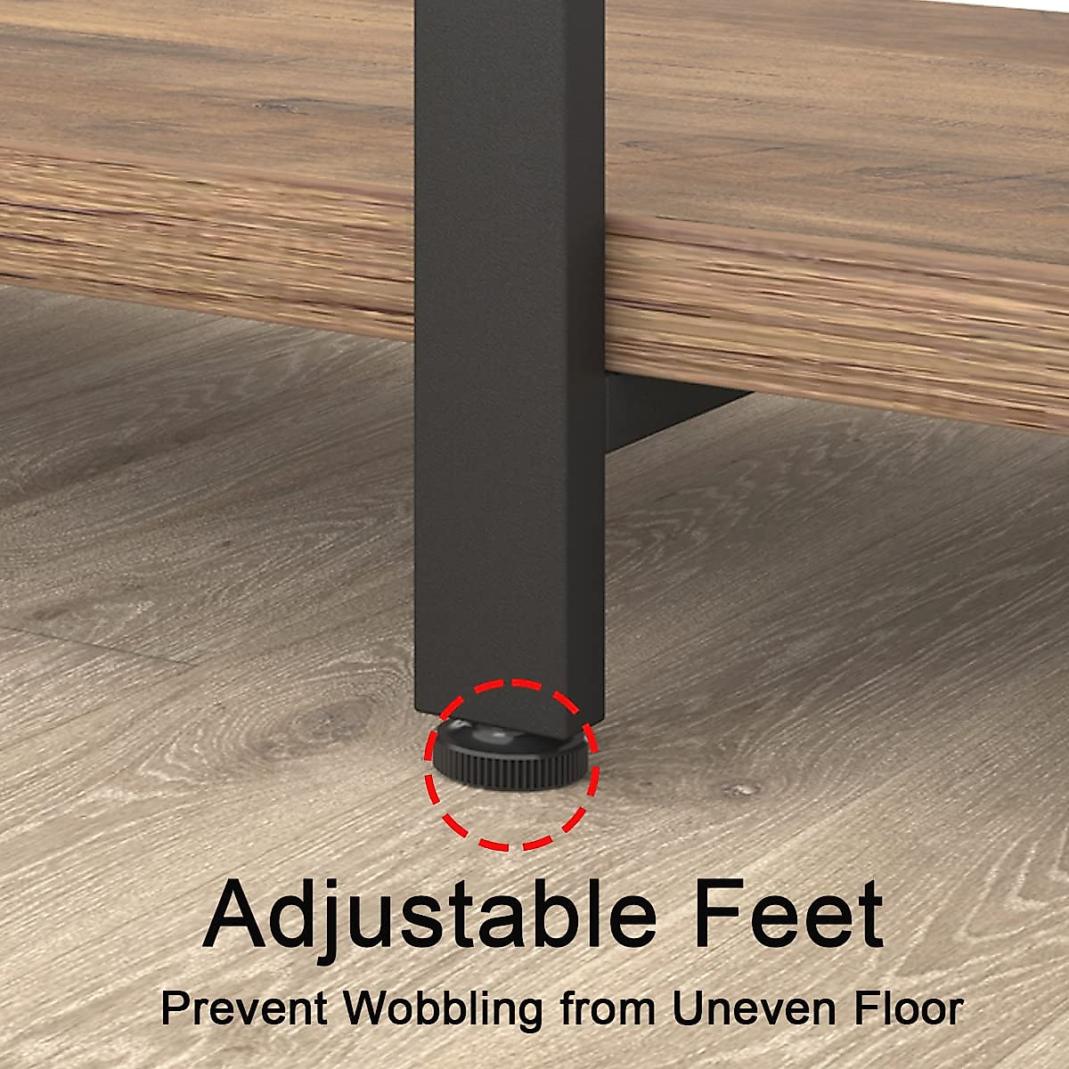 HSH Tall Bookcases and Book Shelves 6 Shelf, Metal Wooden Book Shelf and Storage Rack, Modern Etagere 6 Tier Bookshelf, Farmhouse Large Display Bookshelves for Bedroom Living Room Office, Rustic Oak