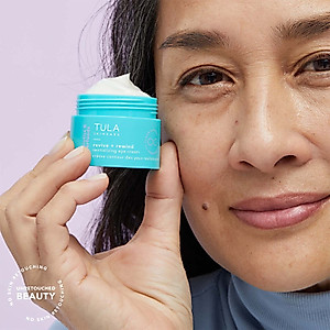 TULA Skin Care Revive & Rewind Revitalizing Eye Cream - Smooth Fine Lines, Dark Circles & Puffiness, 0.5 oz.