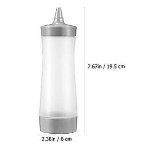 8 Pcs Squeeze Bottle Dressing Bottles Hair Dye Bottle Squeezy Sauce Bottle Hot Sauce Bottle Cookie Containers with Lids Salad Bottle Squeeze Honey Bottle Ketchup Mustard Plastic