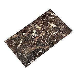Dark Brown Marble Texture Luxury Hand Towels Set of 2, Super-Absorbent Ultra Soft Bathroom Towel Kitchen Dish Washcloth for Bathroom Kitchen Yoga Gym Decor 27.5x15.7 Inch