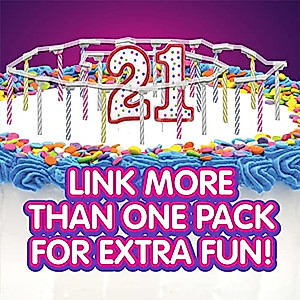 BEST PARTY EVER! Quick Light Birthday Candles - Amazing Chain Reaction - Lighting One Candle Lights Them All - Multi-Color - Great for Birthdays and More - 4-Pack (48 Candles)