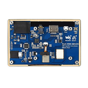 5inch HDMI Capacitive Touch AMOLED Display Monitor with Toughened Glass Cover Screen Resolution 960×544 Supports PC Raspberry Pi 4 3 Model B B+ Zero Jetson Nano @XYGStudy