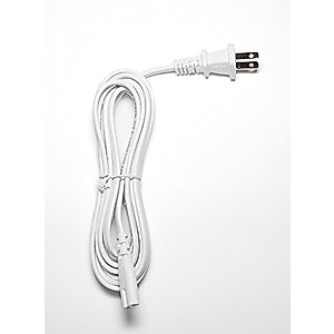 Omnihil (White) 5 Feet AC Power Cord Compatible with Brother CS-6000i Computerized Sewing MAC Hine