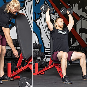 Rep Adjustable Bench, AB-3100 V3 (Red)