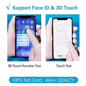 Tsikoyooe for iPhone 12/12 Pro Screen Replacement 6.1 inch, 3D Touch LCD Display Digitizer Touch Screen Assembly with Repair Tools, Compatible with iPhone 12/12 Pro 6.1 inch