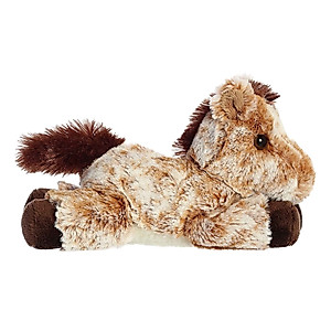 Aurora® Adorable Mini Flopsie™ Mocha Horse™ Stuffed Animal - Playful Ease - Timeless Companions - Brown 8 Inches