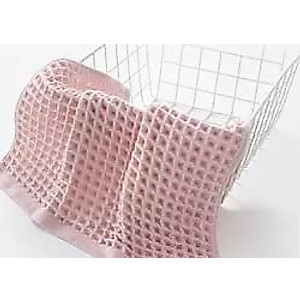 Kitchen WASH Towel Set (6 Piece) 100% Cotton, Waffle Pattern