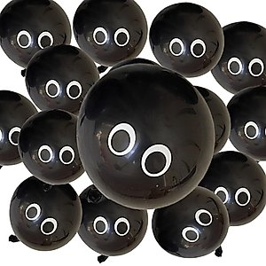 Eyeball Balloons 100pcs Balloon Black Decorations Summer Decor Octopus Decor Eyeball Latex Balloons Eye Balloons 5 Inch Festival Decorative Balloon Photography Props Chic