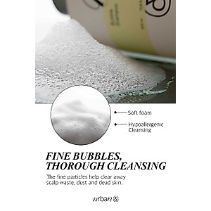 URBANAND Bubble Shampoo | Hair Breakage Repair & Scalp Care Cleansing Shampoo | Korean Beauty Hair Care Dry Scalp Shampoo w/Green Propolis & Cica Complex for Hair Shine & Scalp Revival (16.9oz)