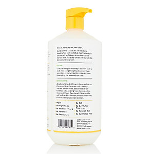 Alaffia EveryDay Coconut Conditioner, Ultra Hydrating Conditioner for Normal to Dry Hair. Made with Fair Trade Coconut Oil and Ginger. Cruelty Free, No Parabens, Vegan, Purely Coconut 32 Fl Oz