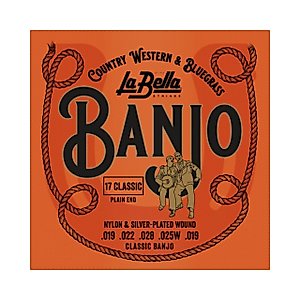 La Bella 17 Classic Plain End Nylon Silver-plated wound Banjo String
