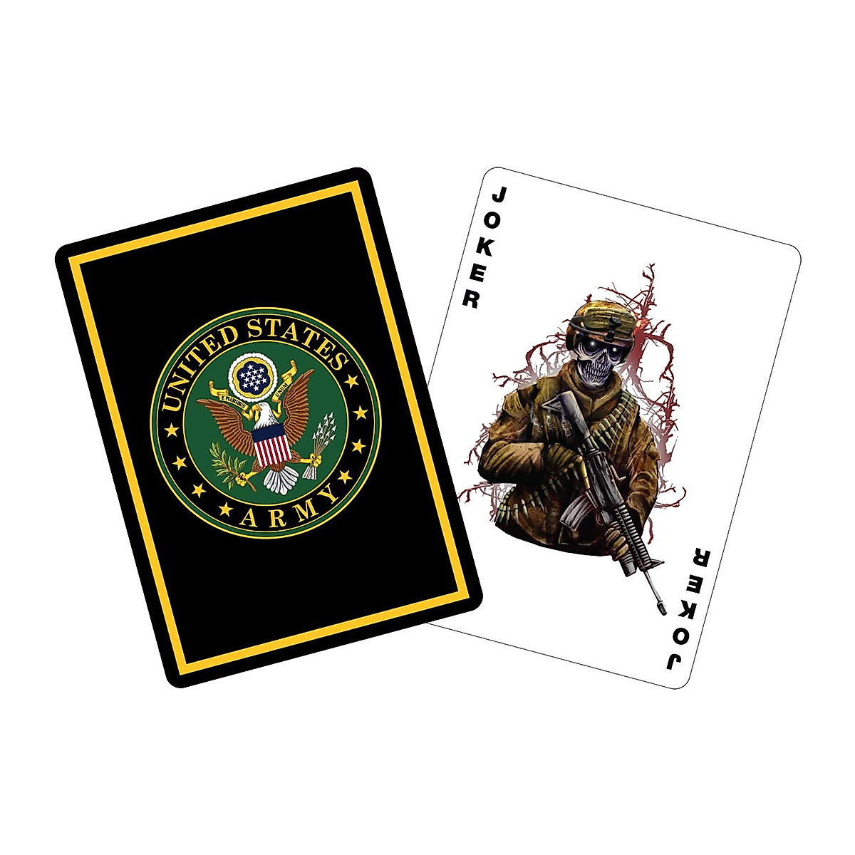 Military Gift Shop US Army Professional Quality Army Playing Cards - Great for Game Night - US Army Gifts for Veterans | Disabled USMC Vet Owned Small Business