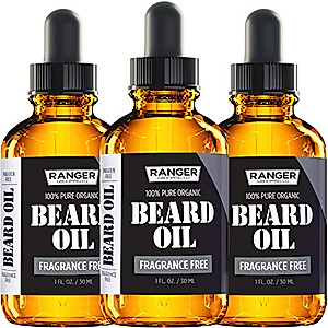 Leven Rose Beard Oil for Men and Beard Softener 100% Pure Natural for Bearded Men, Mustaches, and Moisturized Skin 1 oz by Ranger Grooming Co