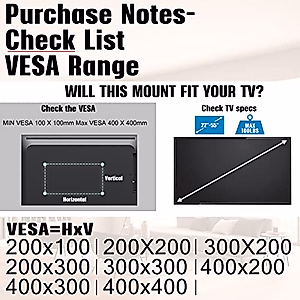 Studless TV Wall Mount, Heavy Duty Drywall TV Bracket Hanger for 22-55 inch Flat Screen TVs, No Stud, No Drill, No Anchors, Easy Install with All Hardware Included