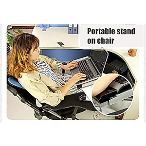 Ergonomic Keyboard Laptop Mouse Stand Mount for Workstation Video Gaming,Installed to Chair or Any Round Bar with Maximum 1.96 inch Diagonal Thickness