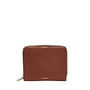 Fossil Women's Logan Leather RFID-Blocking Mini Multifunction Bifold Wallet