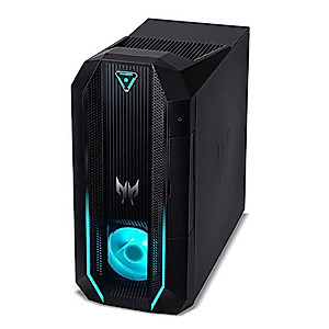 Acer Predator Orion 3000 Gaming Desktop, 10th Gen Intel Core i5-10400F 6-Core Processor, GeForce GTX 1660 SUPER, 12GB DDR4, 512GB NVMe M.2 SSD, Intel WiFi 6, RGB Keyboard and Mouse, PO3-620-UR13