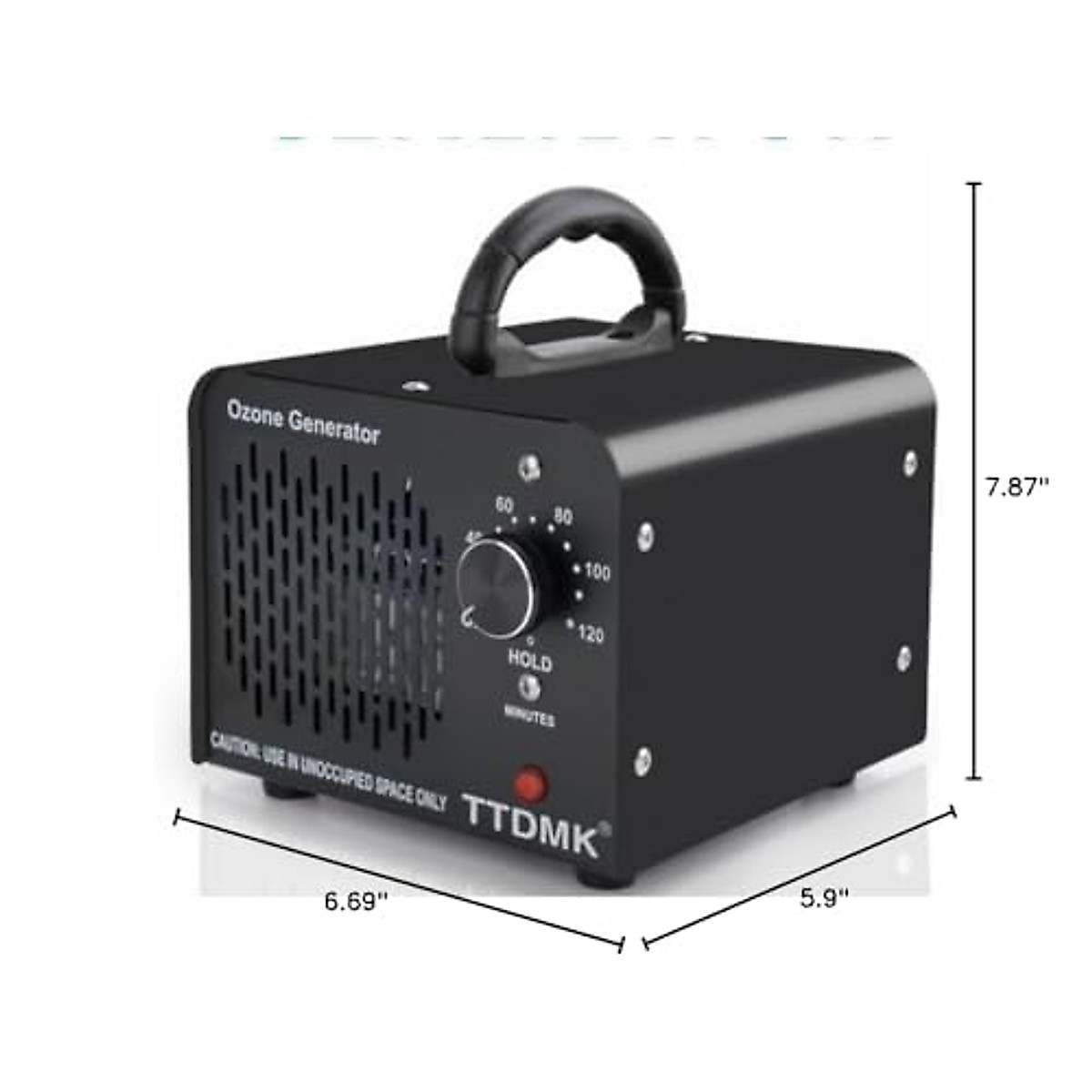 Ozone Generator 15,000mg/h, Commercial Ozone Machine Odor Removal, High Capacity Ozone Machine, Home Ozone Generator for Car, Home, Smoke, Pet, etc (Black) - by TTDMK