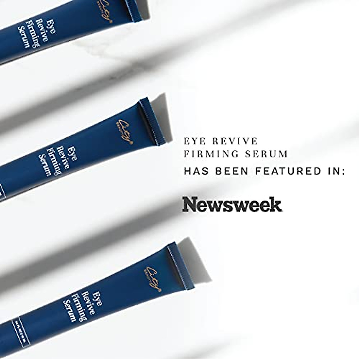 City Beauty Eye Revive Firming Serum - Anti-Aging Eye Treatment - Firm, Tighten, & Hydrate - Natural Solution For Sagging Skin & Under-Eye Wrinkles - Cruelty-Free Skin Care