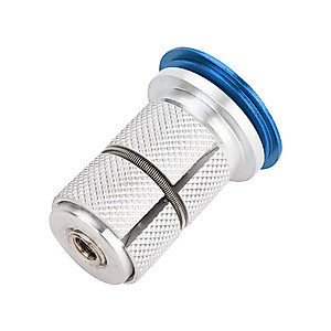 Bike Stem, Durable Aluminum Alloy Headset Top Lightweight Headset Expander Se Bike Headset Expander 1/1.25inch (Blue)