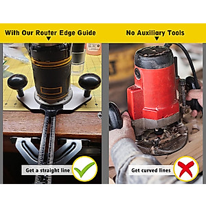 Router Edge Guide for Fixed Base Compact Router (DNP618), Straight Edge Guide for Quickly Attached to Router Fixed Base