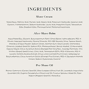 The Art of Shaving Unscented Gifted Groomer Kit - Pre-Shave Oil, Shaving Cream, Shaving Brush & After-Shave Balm, 4 count (Pack of 1)