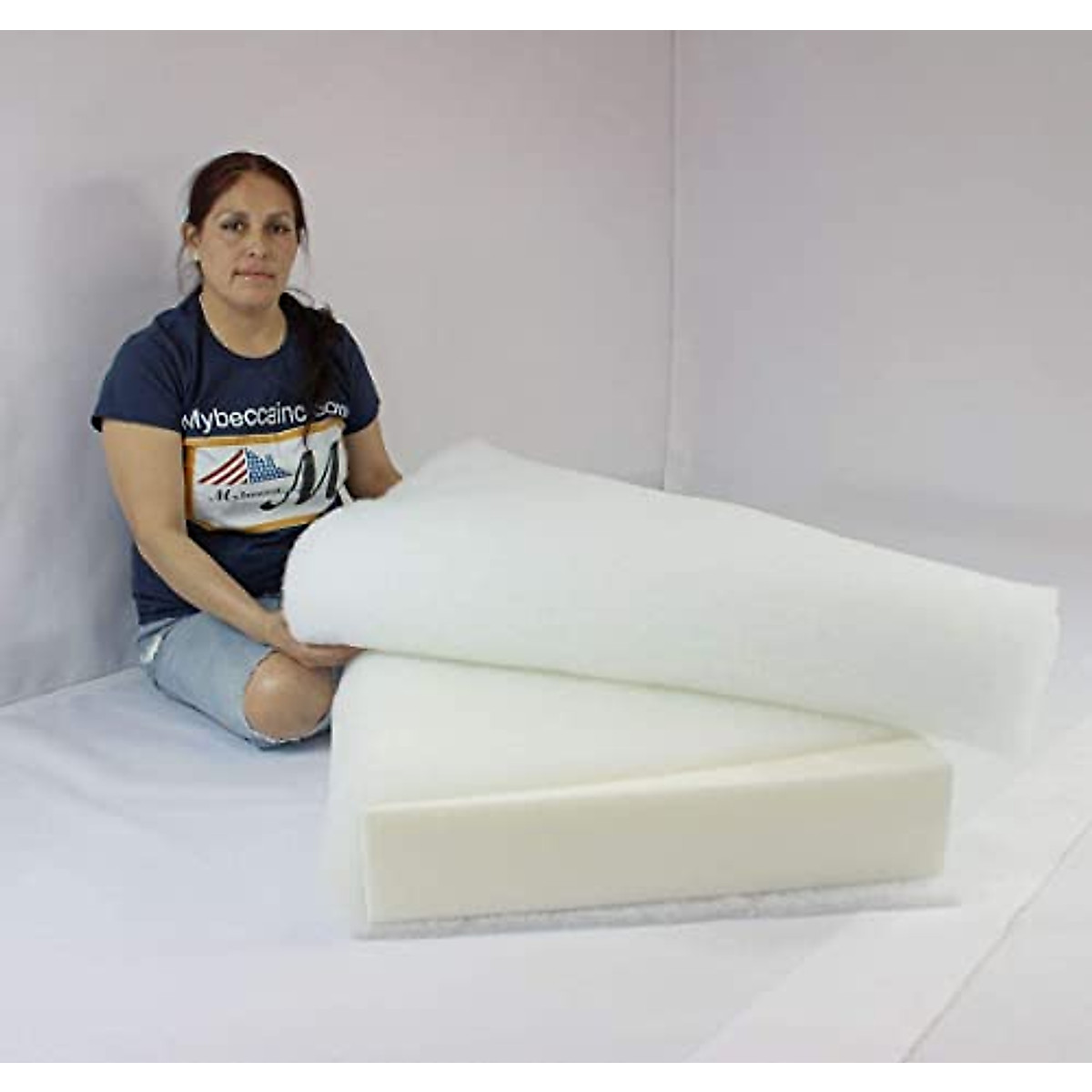 Mybecca 36 Inch Wide (5 Yards) Quilt Batting Multipurpose Dacron Fiber Polyester Wadding Fabric Loft Upholstery Grade Padding (36x15') (36 x 180) (2' x 15')