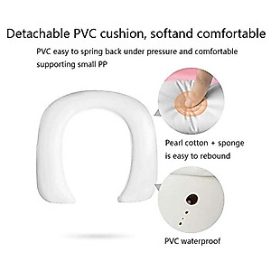 HTTMT- Classic Potty Training Toilet Ladder Seat With Upgraded Cushion Step Stool Ladder Toilet Chair/Toilet Trainer for Baby Toddler Kids Children In Pink [P/N: ET-BABY002-PINK-C]