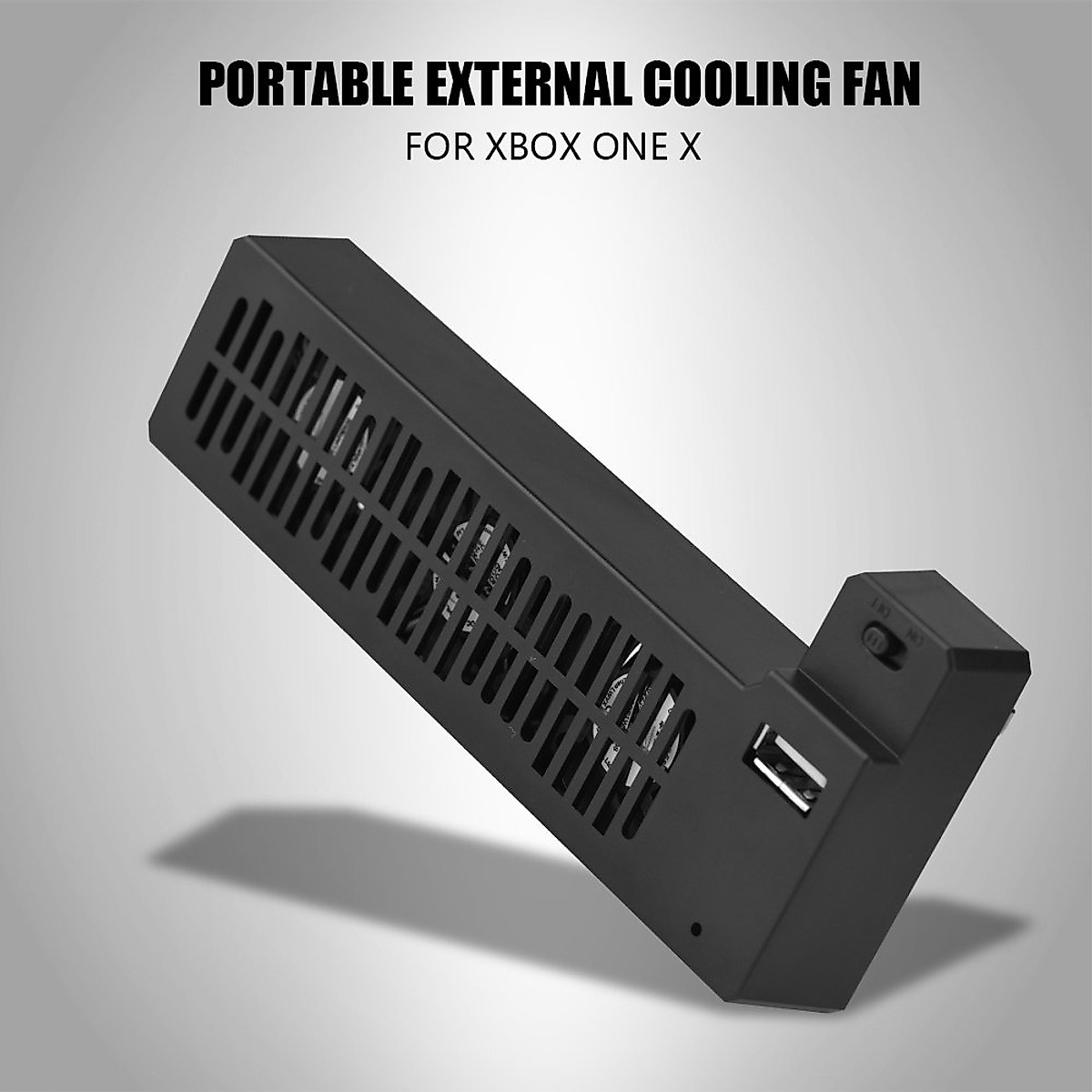 Cooling Fan for Xbox ONE X, Game Console Cooling Fan, Portable Heat Reducing USB External Cooling Fan Side Mounted for Xbox ONE X Game Console
