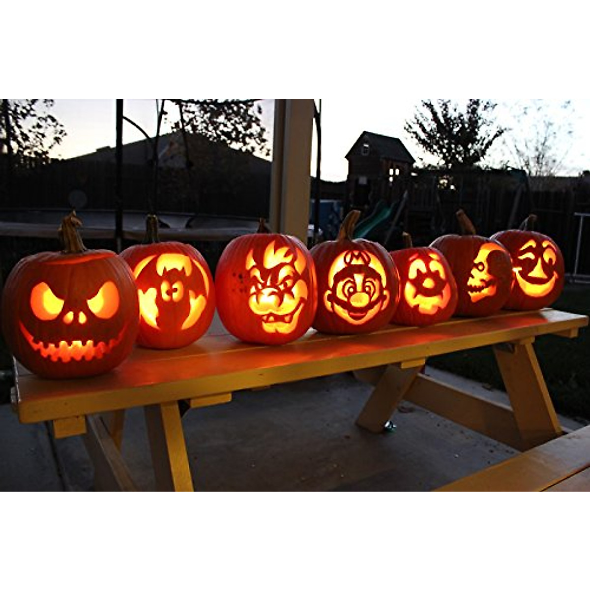 Keyfit Tools PROFESSIONAL Pumpkin Carving Knife Adult Use Only Extra Sharp Heat Treated Blue Steel Blade Halloween Jack O' Lantern Gourd Fruit Carver Knife